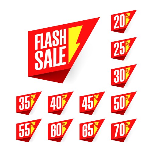 Flash sale poster banner Royalty Free Vector Image
