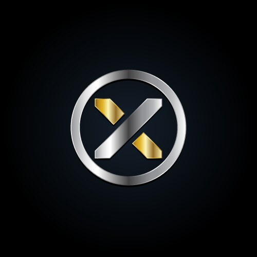 Travel tropic holiday gold logo Royalty Free Vector Image