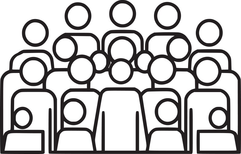 Crowd icon Royalty Free Vector Image - VectorStock