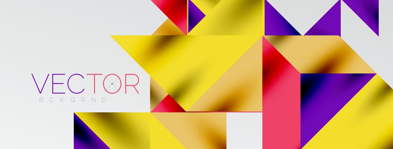 Tech minimal overlapping triangle shapes elements Vector Image