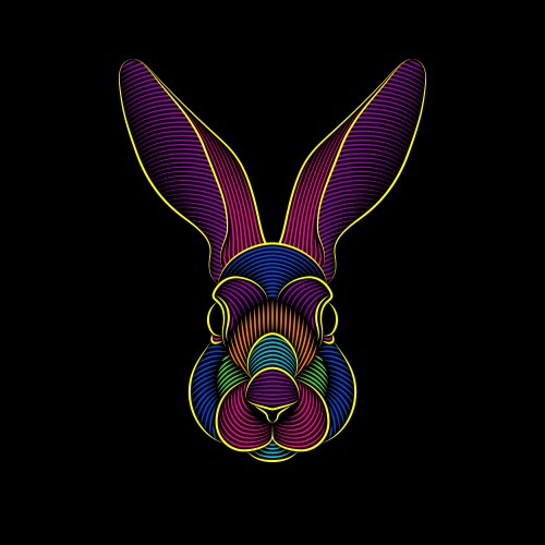 Stylized Rabbit Vector Images (over 1,300)