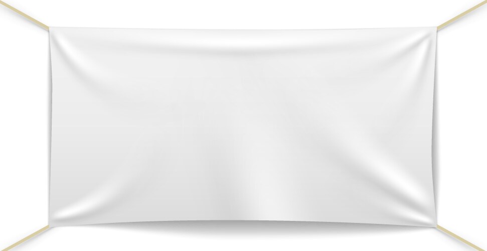 White Promotional Banner Royalty Free Vector Image