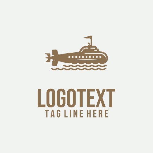 Submarine logo Royalty Free Vector Image - VectorStock
