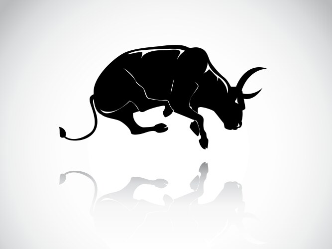 Strong ferocious bull Royalty Free Vector Image
