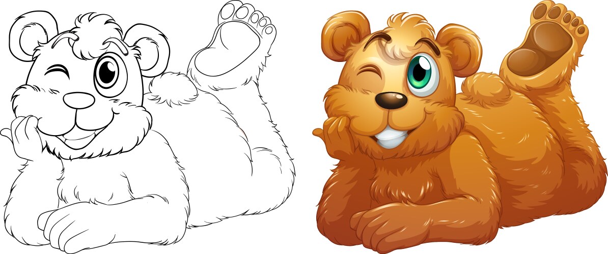 Bear Cub Outline Vector Images (over 1,400)