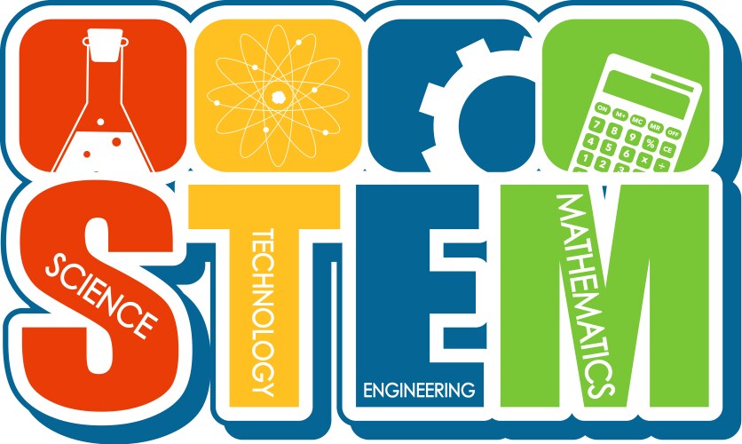 A stem and element logo Royalty Free Vector Image