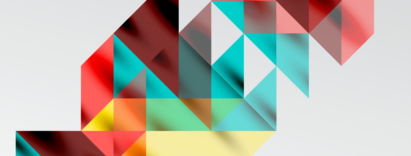 Tech minimal overlapping triangle shapes elements Vector Image