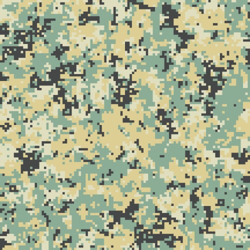 Pixel camouflage for a soldier army uniform Vector Image