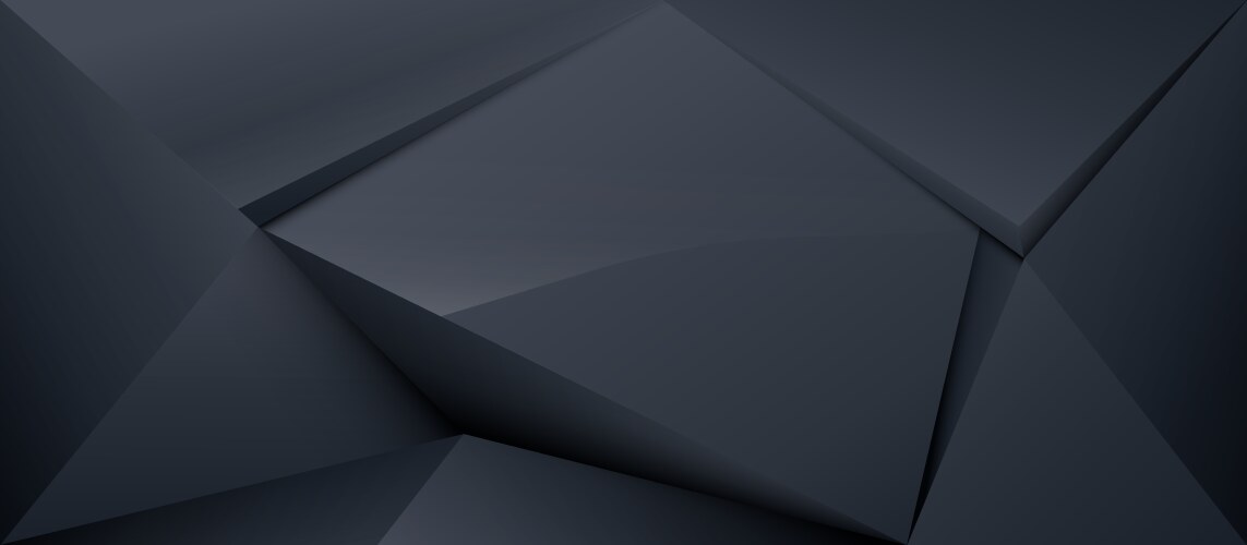 Dark blue abstract background design template Vector Image