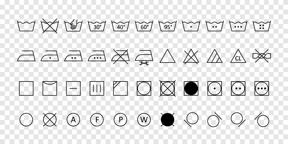 Laundry Symbols Vector Images (over 46,000)