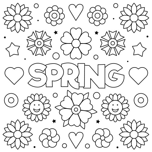Coloring page black and white Royalty Free Vector Image