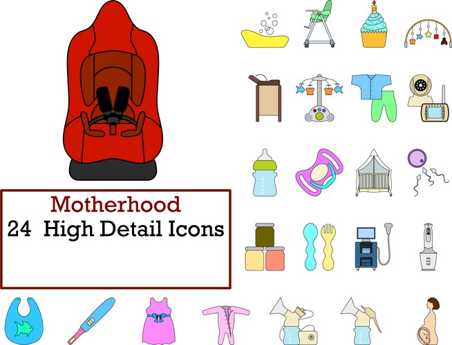 Modest love traditional hijab motherhood symbol Vector Image