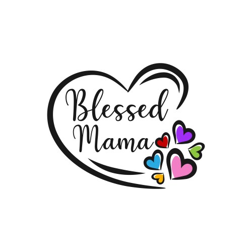 Happy mothers day lettering handmade calligraphy Vector Image