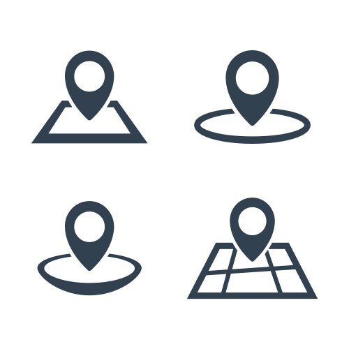 Office location map icon Royalty Free Vector Image