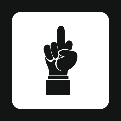 Middle Finger Black and White Vector Images (over 280)