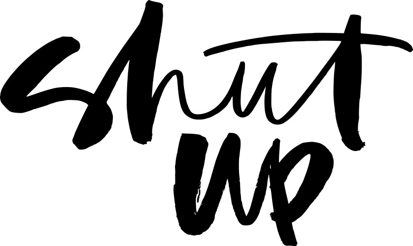 Shut Up Vector Images (over 1,300)