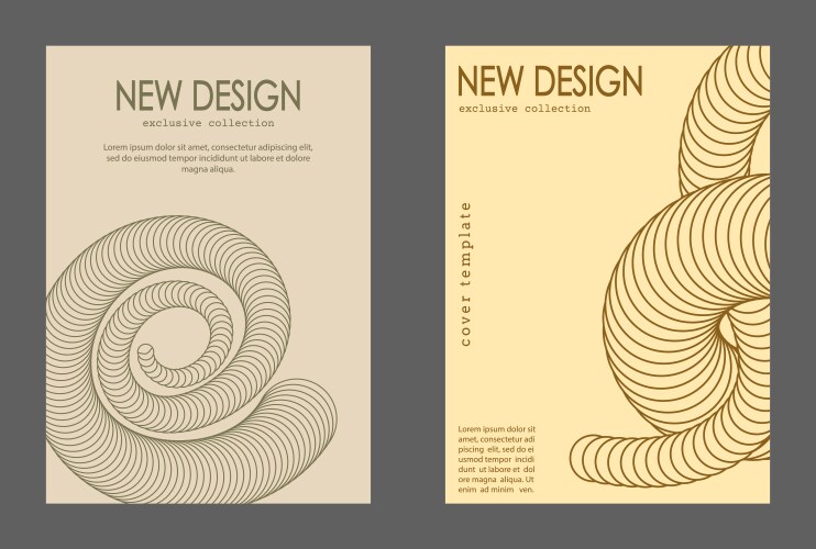 Three-dimensional spiral effect the dynamic shape Vector Image