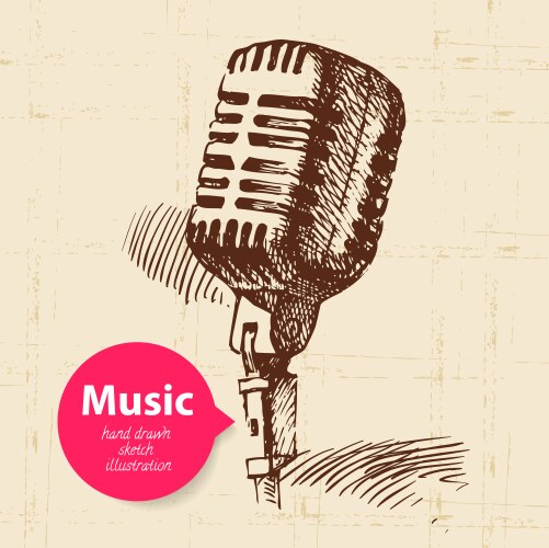 Music vintage background Royalty Free Vector Image