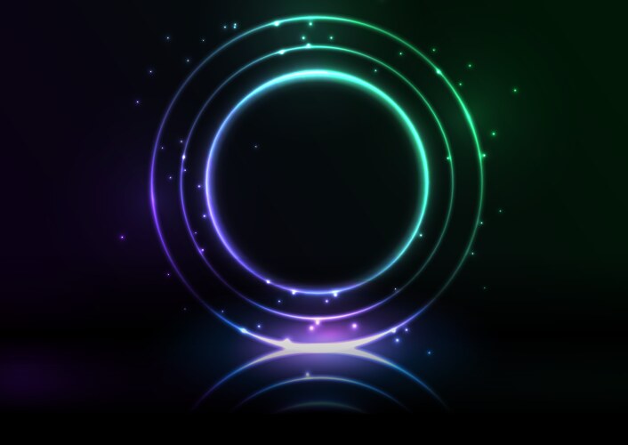 Versus screen with neon glow effect Royalty Free Vector