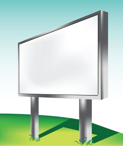 Modern Advertising Board – Royalty-Free Vector | VectorStock