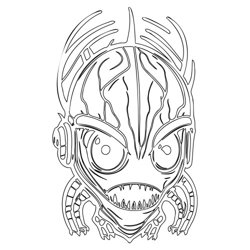 Alien Silhouette Vector Images (over 8,500)