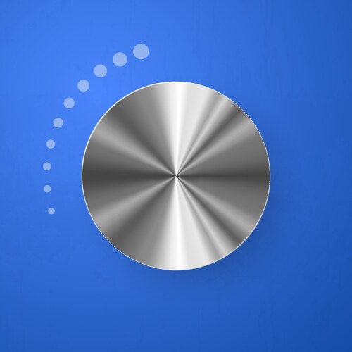 Metal button Royalty Free Vector Image - VectorStock