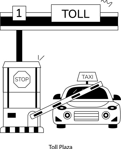 Toll Plaza Vector Images (82)