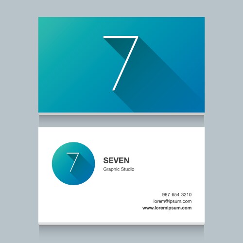 Modern business visiting card design Royalty Free Vector