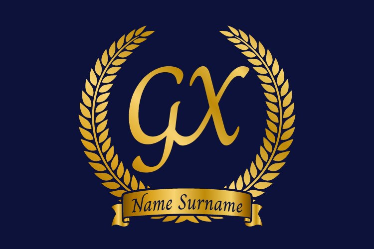 Initial letter g and y gy monogram logo design Vector Image
