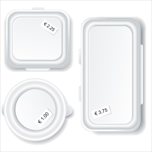 Disposable tableware realistic image Royalty Free Vector