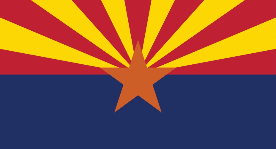Arizona Shape State Flag Vector Images (over 300)