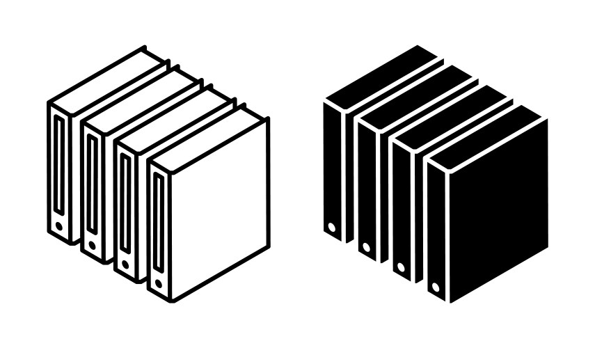 Bookcase Top View Vector Images (30)
