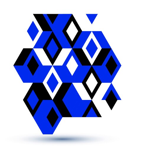 Abstract Wallpaper With 3d Isometric Cubes Blocks Vector Image