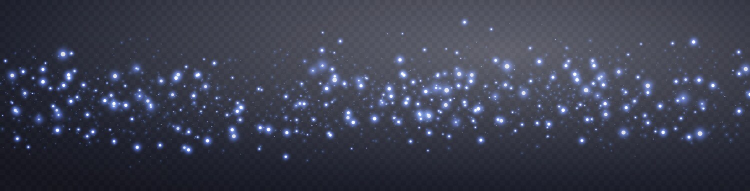 Orange glittering dots particles stars magic Vector Image