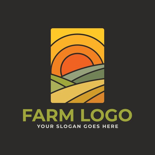 Local farm logo Royalty Free Vector Image - VectorStock