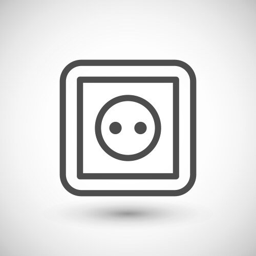 Unplug socket line icon Royalty Free Vector Image