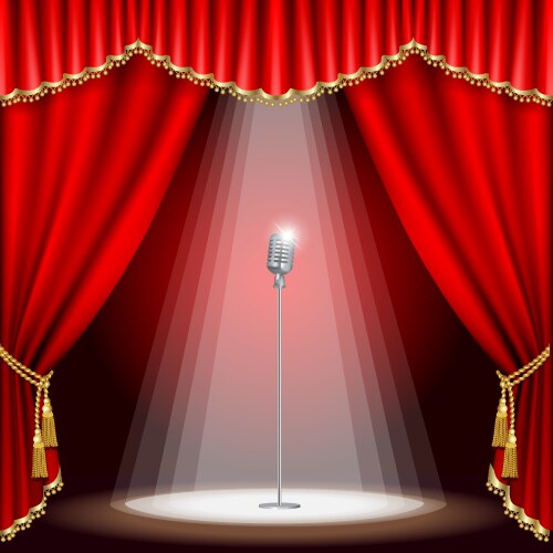 Theater stage Royalty Free Vector Image - VectorStock