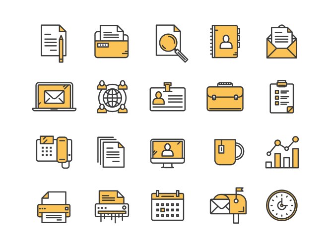 Submitting documents Royalty Free Vector Image