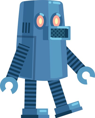 Robot elements kit cute cyborg character Vector Image