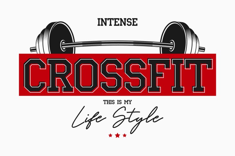 Crossfit wod Royalty Free Vector Image - VectorStock