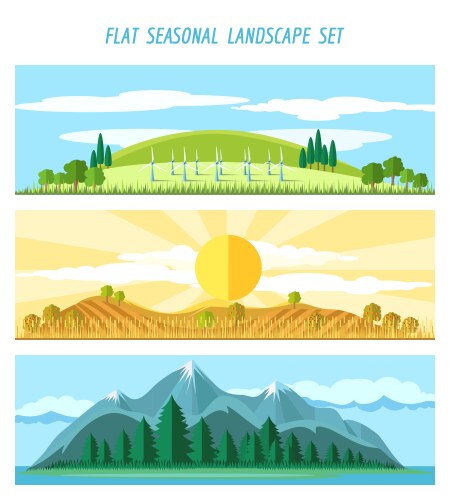 Spring flowers meadow landscape Royalty Free Vector Image