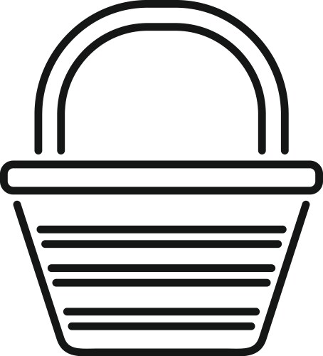 Empty shopping basket icon representing retail Vector Image