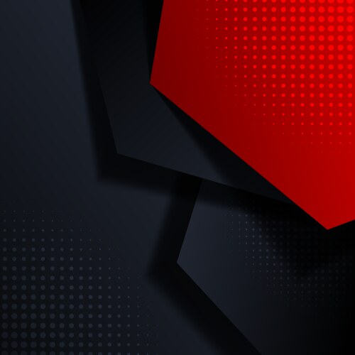 Abstract technology geometric red and black color Vector Image