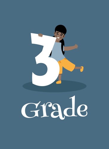 Children cute school poster back Royalty Free Vector Image