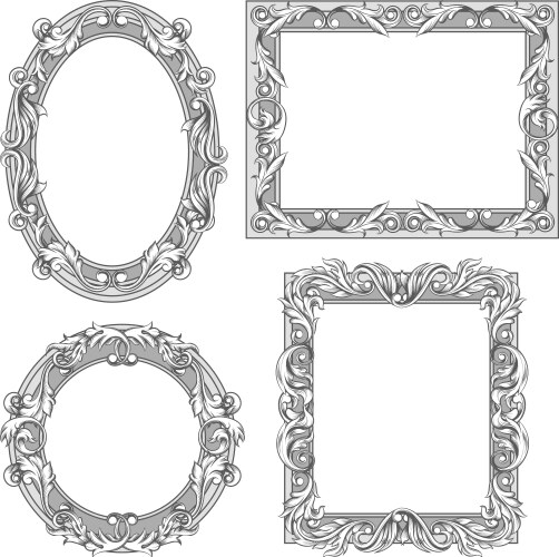 Vintage elements set Royalty Free Vector Image