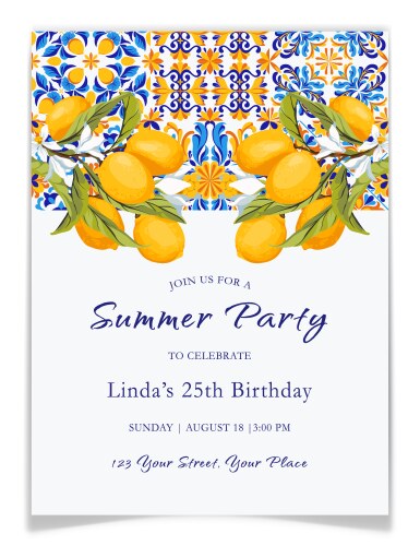 Mediterranean Invitation Vector Images (over 1,400)