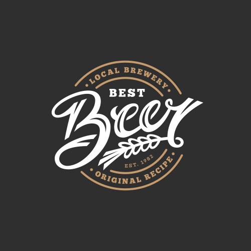 Beer logo Royalty Free Vector Image - VectorStock