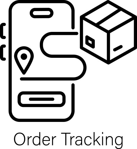 Order tracking Royalty Free Vector Image - VectorStock