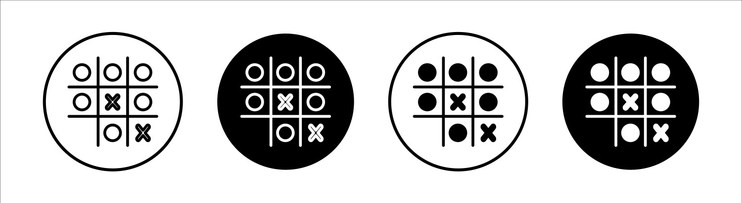 X O Icon Tic Tac Toe Vector Images (over 230)