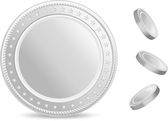 Set of american money coins Royalty Free Vector Image